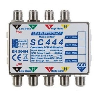 Multiswitch SCR in cascata a 4 cavi 1 derivata con (LEM-SC444)